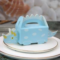 China Glossy Lamination Dinosaur Candy Boxes For Baby Shower Chocolate for sale