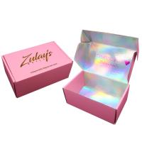 China Ecommerce Printing Packaging Box Corrugated Paper Zipper Tear Strip Mailer Box for sale