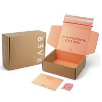 China Tear Strip Postal Custom Printed Cardboard Mailers for sale