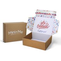 China Tear Strip Postal Custom Printed Cardboard Mailers for sale