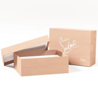 China Custom Logo Shoe Packaging Boxes Embossing Cardboard Shoe Boxes for sale