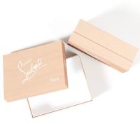 China Custom Logo Shoe Packaging Boxes Embossing Cardboard Shoe Boxes for sale
