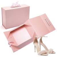 China Recycle Magnetic High Heel Shoe Box Glossy Lamination for Packaging for sale