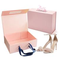 China Recycle Magnetic High Heel Shoe Box Glossy Lamination for Packaging for sale