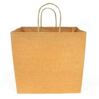 China Recyclable Kraft Paper Bag Kraft Lunch Bags With Twisted Handles for sale