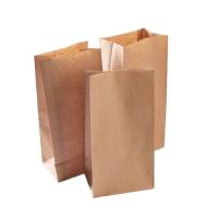 China Custom Printed Kraft Paper Bag Food Grade Recycled For Bread Sandwich for sale