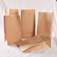 China Custom Printed Kraft Paper Bag Food Grade Recycled For Bread Sandwich for sale