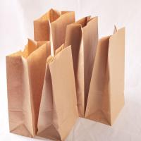 China Custom Printed Kraft Paper Bag Food Grade Recycled For Bread Sandwich for sale