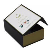 China Custom Logo Black Magnetic Paper Box Folding Gift Box For Shoes Clothing for sale