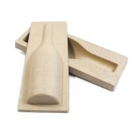 China Biodegradable Paper Molded Pulp Packaging Tray With Lid For Fruit Juice Whisky Wine Bottle for sale