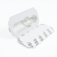 China Biodegradable Luxury Cosmetics Paper Molded Pulp Tray Packaging Box With Glue Lid for sale