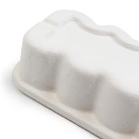 China Biodegradable Paper White Molded Pulp Tray With Elastic Rope For Electric Toothbrush for sale