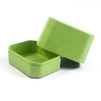 China Paper Biodegradable Green Molded Pulp Box With Lid Custom Design For Cosmetics for sale