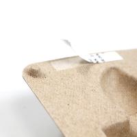 China Paper Biodegradable Molded Pulp Tray Packaging With Lid for Moisturizer Face Cream for sale