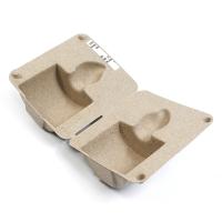 China Paper Biodegradable Molded Pulp Tray Packaging With Lid for Moisturizer Face Cream for sale