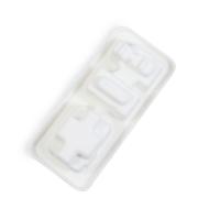 China Custom Eco Biodegradable Molded Pulp Packaging Cosmetic Insert Sugarcane Bagasse Material for sale