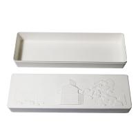 China Custom Biodegradable Printing Paper Molded Pulp Tray Box For Holiday Gift Packaging for sale