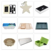 China Custom Biodegradable Printing Paper Molded Pulp Tray Box For Holiday Gift Packaging for sale