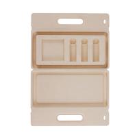 China Custom Design Biodegradable Paper Molded Pulp Tray Box For Lipstick Cosmetics Packaging for sale