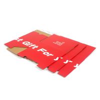 China Custom Easy Tear Strip Opening Seal Zipper Carton Box Corrugated Cardboard Boxes for sale