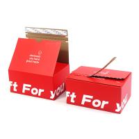 China Custom Easy Tear Strip Opening Seal Zipper Carton Box Corrugated Cardboard Boxes for sale