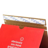 China Custom Easy Tear Strip Opening Seal Zipper Carton Box Corrugated Cardboard Boxes for sale
