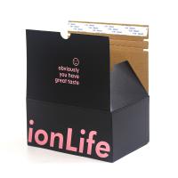 China Wholesale Zipper Carton Box Shipping Corrugated Cardboard Storage Carton Box With Tear Strip for sale