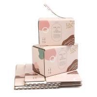 China Wholesale Custom Print Logo Corrugated Zipper Packaging Gift Box Tear Off Strip Carton Shipping Cardboard Boxes for sale