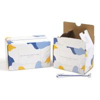 China Wholesale Postal Packaging Box Self Seal Sticker Zipper Recycled Mailer Shipping Box With Adhesive Tear Strip for sale
