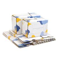 China Wholesale Postal Packaging Box Self Seal Sticker Zipper Recycled Mailer Shipping Box With Adhesive Tear Strip for sale