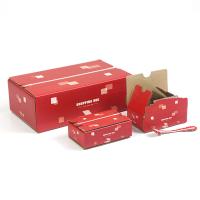 China Custom Quick Seal Peel Off Box Self Seal Postal Kraft Zipper Carton Box Adhesive Tear Strips for sale