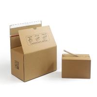 China Wholesale Recycled Corrugated Zipper Paper Cartons Box Custom Logo Packaging Printed Shipping Kraft Boxes for sale