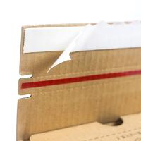 China Wholesale Recycled Corrugated Zipper Paper Cartons Box Custom Logo Packaging Printed Shipping Kraft Boxes for sale