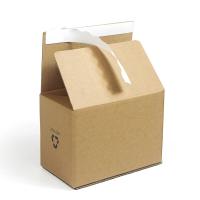China Custom Corrugated Zipper Carton Box Easy Tear Cardboard Peel Off Box For Clothing for sale