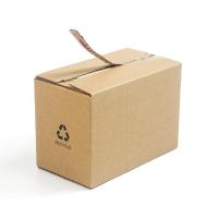 China Custom Easy Folded Cardboard Zipper Carton Box Corrugated With Tear Off Strip And Adhesive Tapes for sale
