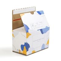 China Corrugated Cardboard Zipper Carton Box Custom Logo Tear Strip Box for sale