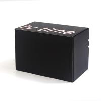 China Custom Print Logo Corrugated Paper Boxes Recycled Cardboard Zipper Tear Strip Box for sale