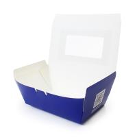 China Disposable Fast Food Packaging Recyclable Rectangle For Salad Fruit Lunch Takeaway for sale