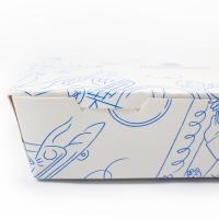 China Customizable Logo Takeaway Paper Lunch Box Disposable Environmental Protection Food Packaging Box for sale
