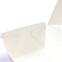 China Disposable Kraft Paper Fast Food Burger Packaging Box With Varnishing Printing for sale
