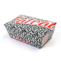China Disposable Fast Food Burger Packaging Box Custom Printed Kraft Paper for sale