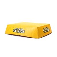 China CMYK or Panton Printing Kraft Paper Food Tray for Snacks and Cakes for sale