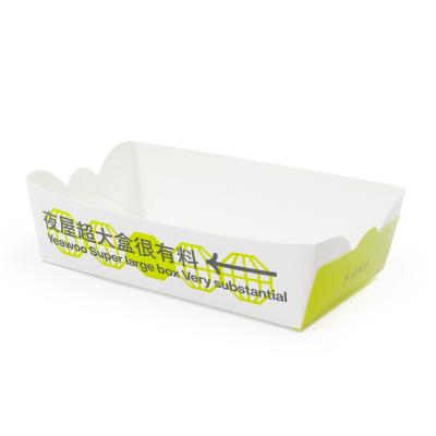 China Kraft Paper Corrugated Take-out Box for Baking Cakes Puff Waffle French Fries Ice Cream Snacks for sale