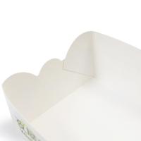China Kraft Paper Corrugated Take-out Box for Baking Cakes Puff Waffle French Fries Ice Cream Snacks for sale