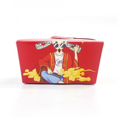 China Sandwich Food Delivery Packaging Box Four Sided Kraft Paper Rigid Boxes for sale