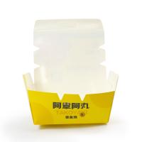China Noodle Boxes Eco Friendly Food Container Pails With Handle Kraft Paper Corrugated for sale