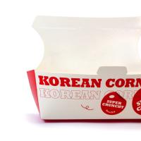 China Custom Logo Printing Paper Packaging Hot Dog Tray Takeaway Food Container Box Food Packing for sale