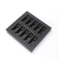 China Custom Printing Gold Foil Orange Black Beauty Makeup Folding Magnetic Gift Box With Tray for sale