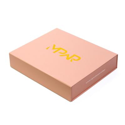 China Luxury Pink Magnetic Folding Gift Shipping Box CMYK or Panton Color Printing for Cosmetic for sale
