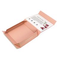 China Luxury Pink Magnetic Folding Gift Shipping Box CMYK or Panton Color Printing for Cosmetic for sale